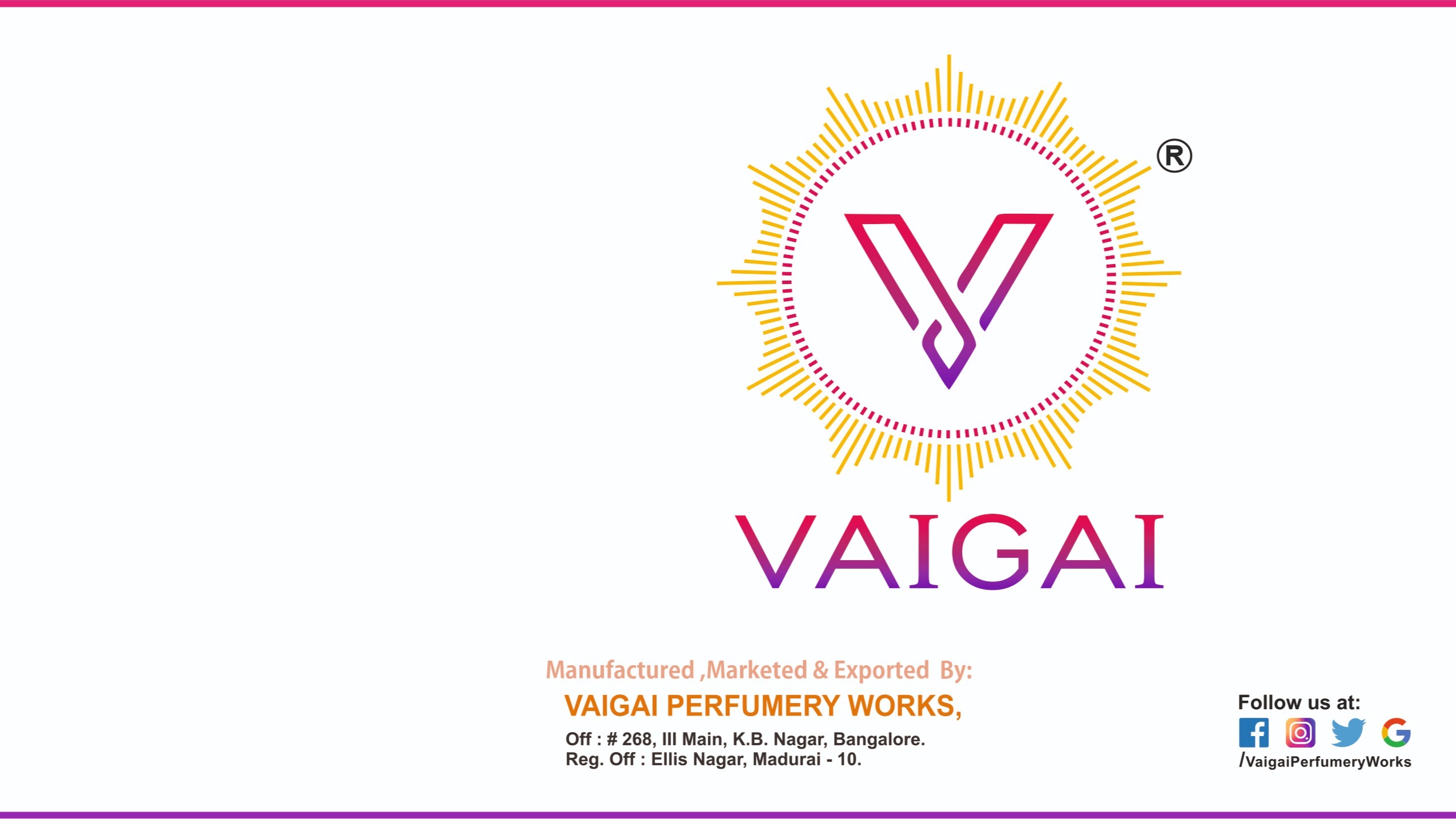 Vaigai perfumery works | Vaigai Agarbathies | Madurai